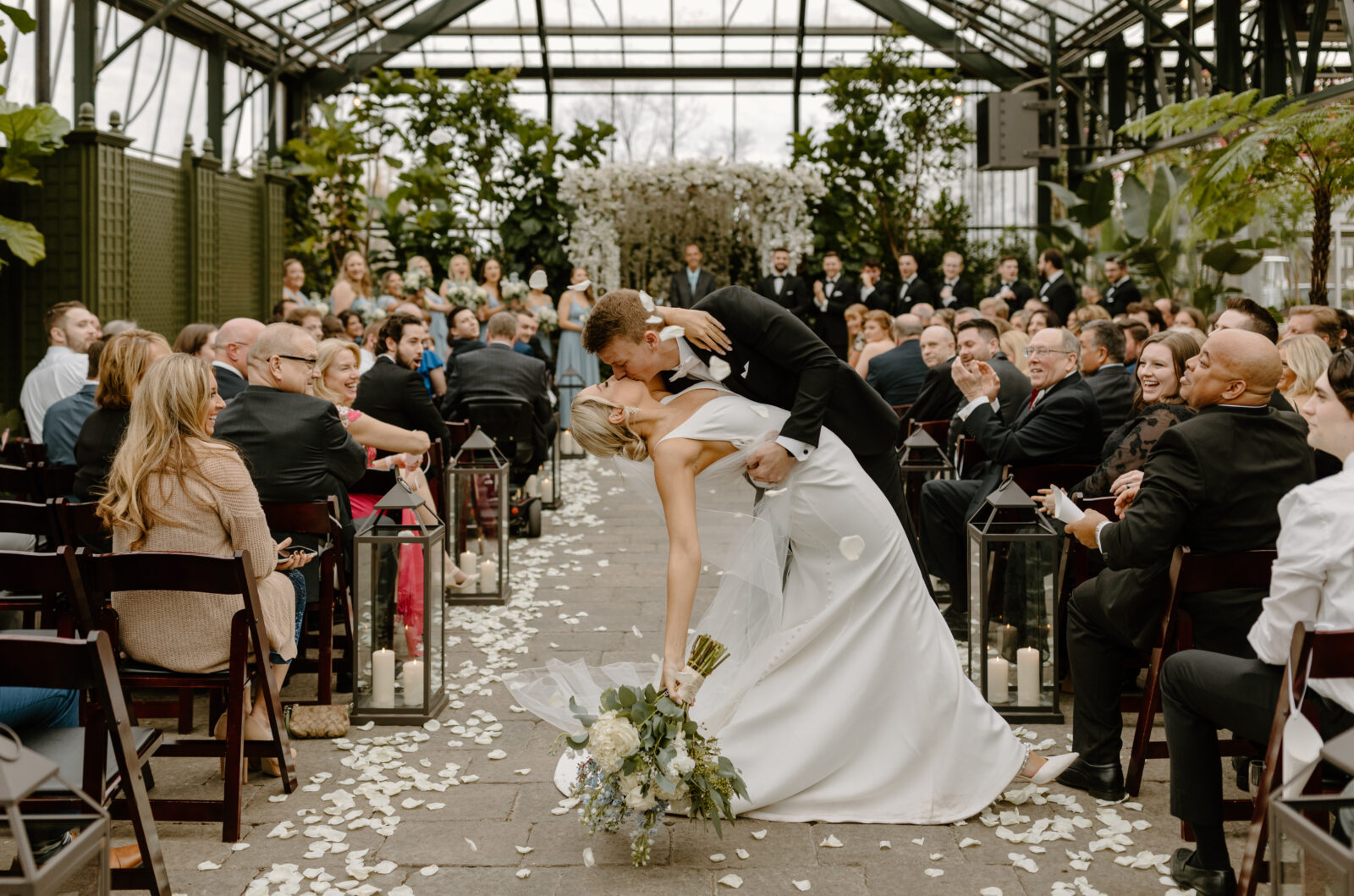 Planterra Conservatory Wedding Photos in Detroit, Michigan
